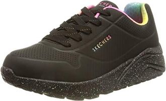 Skechers Uno Lite Rainbow Speckle 310456L-BKMT, Girl Sneakers,Sports Shoes, Black, 28 EU