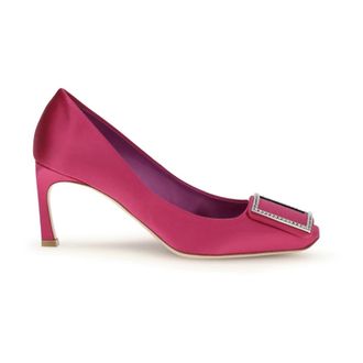 Roger Vivier Satin Trompette Pumps - - Shoes - Damen - Rosa - 36 EU