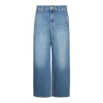7 For All Mankind Femme, Jeans, Bleu, Taille: W27 Jean Large Bleu Aw25
