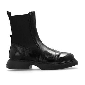Ganni Stiefeletten mit Logo - - Shoes - Damen - Schwarzk - 36 EU