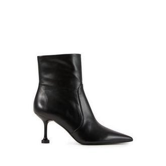 Stuart Weitzman Bottine Stuartini zipp&eacute;e en cuir mat