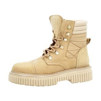 Alpe Stilvolle Lace-up Stiefel f&uuml;r Kinder - - Shoes - Damen - Beige - 37 EU