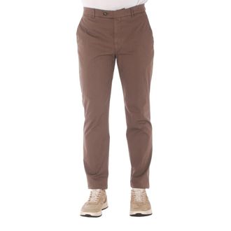 Berwich Pantalone Cropped Relaxed Fit - - Trousers - Herren - Braun - L
