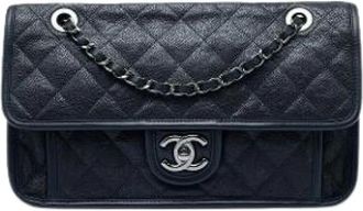 Chanel Pre-owned French Riviera Flap - Femme - Pre-owned - Bleu - Taille: ONE Size