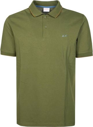 Sun 68 Homme, Tops, Vert, Taille: XL Polo Contrasto