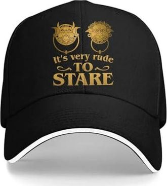 Generic Chaleur dHiver, Casquette dété Pare-Soleil Il est très impoli de Regarder Hip Hop Caps Labyrinth Film Cowboy Chapeaux à visière