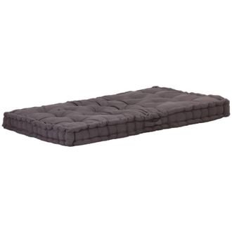 vidaXL Palettenkissen Baumwolle 120&times;80&times;10 cm Anthrazit Vidaxl