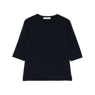 Max Mara Femme, Pulls, Bleu, Taille: 38 FR Mxpaustero Short-sleeved Top