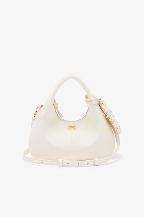 Ganni Mini sac blanc Hobo - Pour Femme