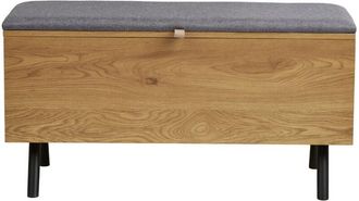 ebuy24 Banc BARCO avec rangement - &Eacute;l&eacute;gance naturelle et fonctionnalit&eacute; moderne