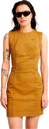 G-Star G-Star Damen Shift Kleid, Beige (Bronze Mist D25249-D730-G687), XL