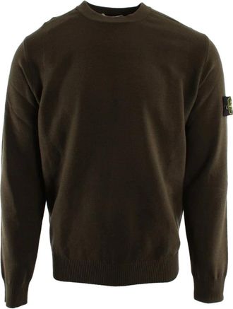 Stone Island Homme, Pulls, Vert, Taille: L Tricot Ras du Cou