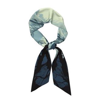 Generic &Eacute;charpe pleine lune pour femme - &Eacute;charpe pour sac &agrave; main, Halloween, chauve-souris, bandeau en satin de soie pour le sport, le yoga, le visage