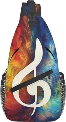 Generic Sac &agrave; bandouli&egrave;re avec &eacute;clairage musical pour homme, sac &agrave; dos de randonn&eacute;e pour homme