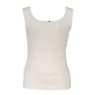 Tommy Hilfiger Ribbed Modal Tank Top - White