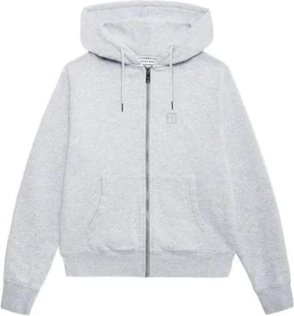 Anine Bing Femme, Sweatshirts et sweats &agrave; capuche, Gris, Taille: 38 FR Casper Zip Up SweaT-shirt