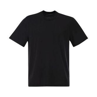 Majestic Filatures Rundhals-T-Shirt mit kurzen &Auml;rmeln - - Tops - Herren - Schwarzk - XL