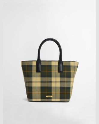 Barbour Tragetasche mit Karomuster in