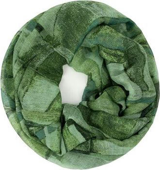 Glamexx24 Écharpe pour femmes et hommes, Écharpe élégante et légère, de forme ronde, avec un dégradé de couleurs et des rayures scintillantes