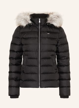 Tommy Jeans Daunenjacke Mit Abnehmbarem Kunstfell schwarz