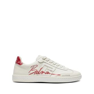 Balmain Femme, Chaussures, Blanc, Taille: 40 EU Swan Lipstick Trainers
