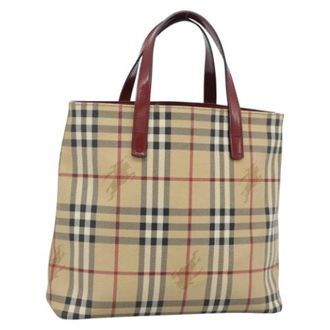 Burberry Sac cabas vintage Pre-owned - Femme - Pre-owned - Beige - Taille: ONE Size