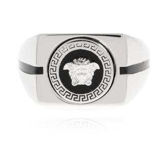 Versace Icon Ring - - Accessories - Herren - Grau - 58 MM