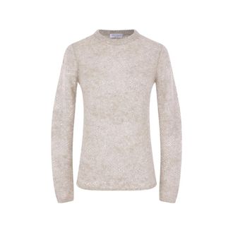 Brunello Cucinelli Sequin-Embellished Open-Knit Sweater