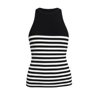 Max Mara Tenda &Auml;rmelloses Stricktop - - Tops - Damen - Schwarzk - L