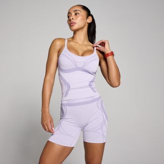 MyProtein MP Damen Hybrid Nahtlos Top - Dusted Grape - XXL