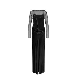Alberta Ferretti Second-Skin Mesh Abendkleid - - Dresses - Damen - Schwarzk - XS