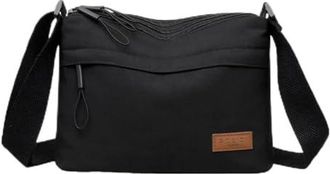 Generic Sac &agrave; bandouli&egrave;re en nylon de grande capacit&eacute; pour voyage, travail (noir)