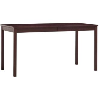 vidaXL Esstisch Dunkelbraun 140 x 70 x 73 cm Kiefernholz - Vidaxl