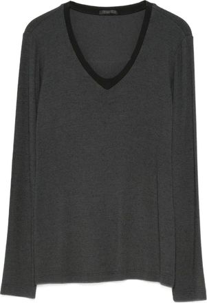 Transit Par-Such t-shirt à col v - Gris