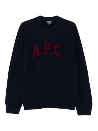 A.P.C. A. P.C. Pull Col Rond - Bleu