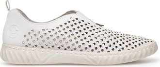 Rieker Halbschuhe N0965-80 Wei&szlig;