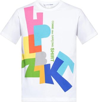 Comme Des Garçons t-shirt à imprimé graphique - Blanc