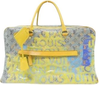 Louis Vuitton unisex, Pre-owned, Jaune, Taille: ONE Size Sac Boston Monogram Pulp Pre-owned