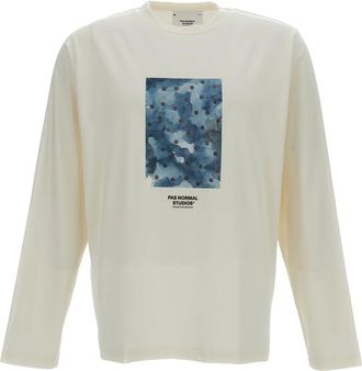 Pas Normal Studios Homme, Tops, Blanc, Taille: S Off-Race Long Sleeve Shirt