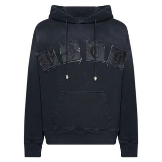 John Richmond Felpa con cappuccio e logo frontale - - Sweatshirts & Hoodies - Herren - Schwarzk - L