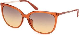Guess Femme, Accessoires, Orange, Taille: ONE Size Lunettes de soleil tendance &agrave; monture en r&eacute;sine