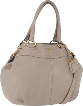 Prada Sac &agrave; main vintage doccasion - Femme - Pre-owned - Gris - Taille: ONE Size