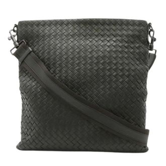 Bottega Veneta Sac bandouli&egrave;re Intrecciato Pre-owned - Femme - Pre-owned - Vert - Taille: ONE Size