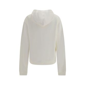 Gucci GG Logo-Print Cotton-Cashmere Hoodie - White