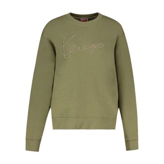 Kenzo Mens Cotton Sweatshirt Khaki Sweatshirts