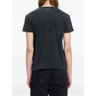 Ann Demeulemeester Slogan-Print Cotton T-Shirt - Gray