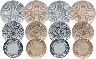 Tognana Goblin Tafelservice 12-teilig Made in Italy, Mehrfarbig