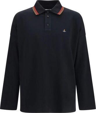 Vivienne Westwood Polo Manches Longues Oversize - Homme - Tops - Noir - Taille: S