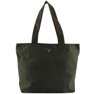 Prada Pre-owned Nylon Tote Bag - - Pre-owned - Damen - Gr&uuml;n - ONE SIZE