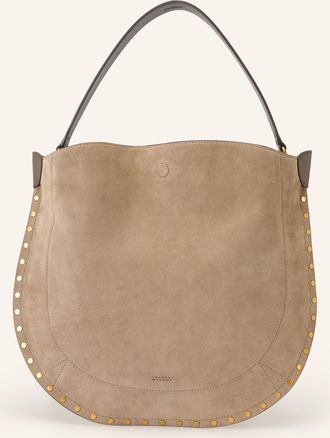 Isabel Marant Isabel Marant Shopper Oskan Mit Pouch Und Nieten beige